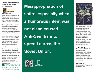 "Jewish Emigration and Satire in the 1970’s Soviet Union" by Jack Reppen