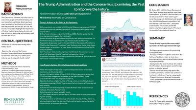 "Trump and the Coronavirus: Examining the Past to Improve the Future ...